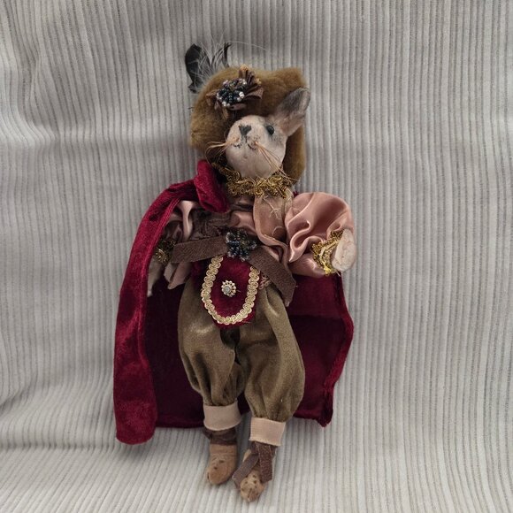 Accents | Vintage Mark Roberts Fabric Mouse Doll Shelf Sitter ...